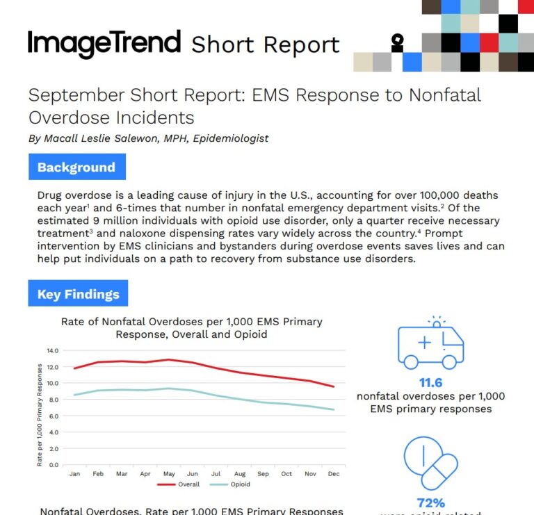 National EMS Response to Nonfatal Overdose Incidents | ImageTrend